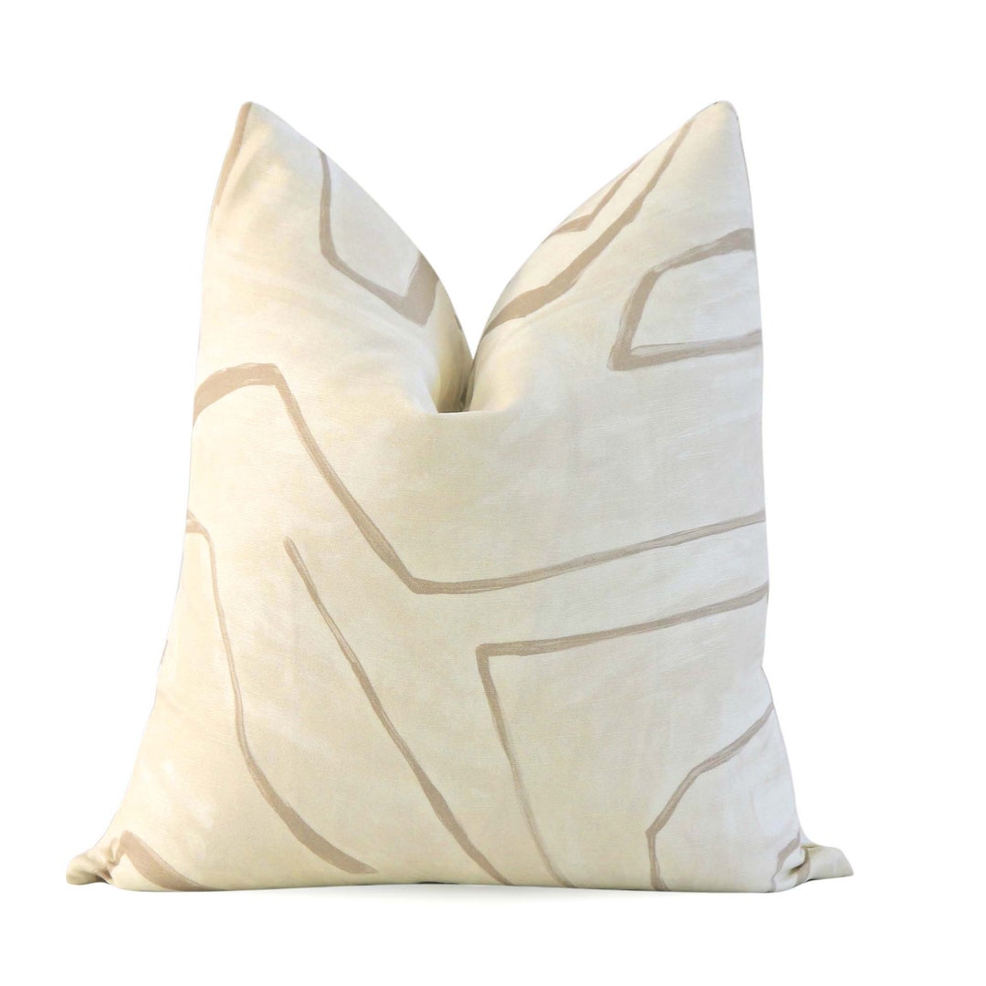 Kelly Wearstler Graffito Parchment Pillow Cover With Zipper, Modern ...
