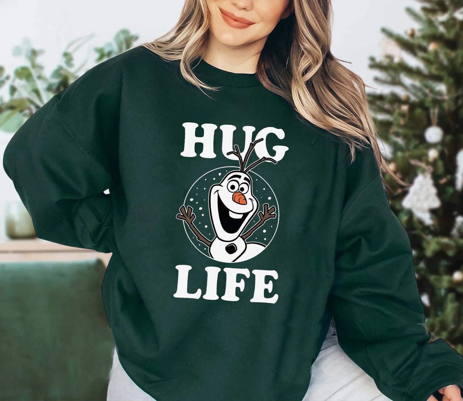 Hug Life Sweatshirt, Disney Frozen, Olaf Hug Life Sweatshirt sold by ...