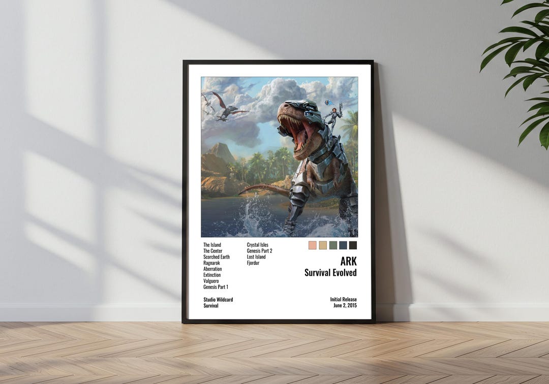 Ark Survival Evolved Poster | Digital Posters | Video Game Poster ...