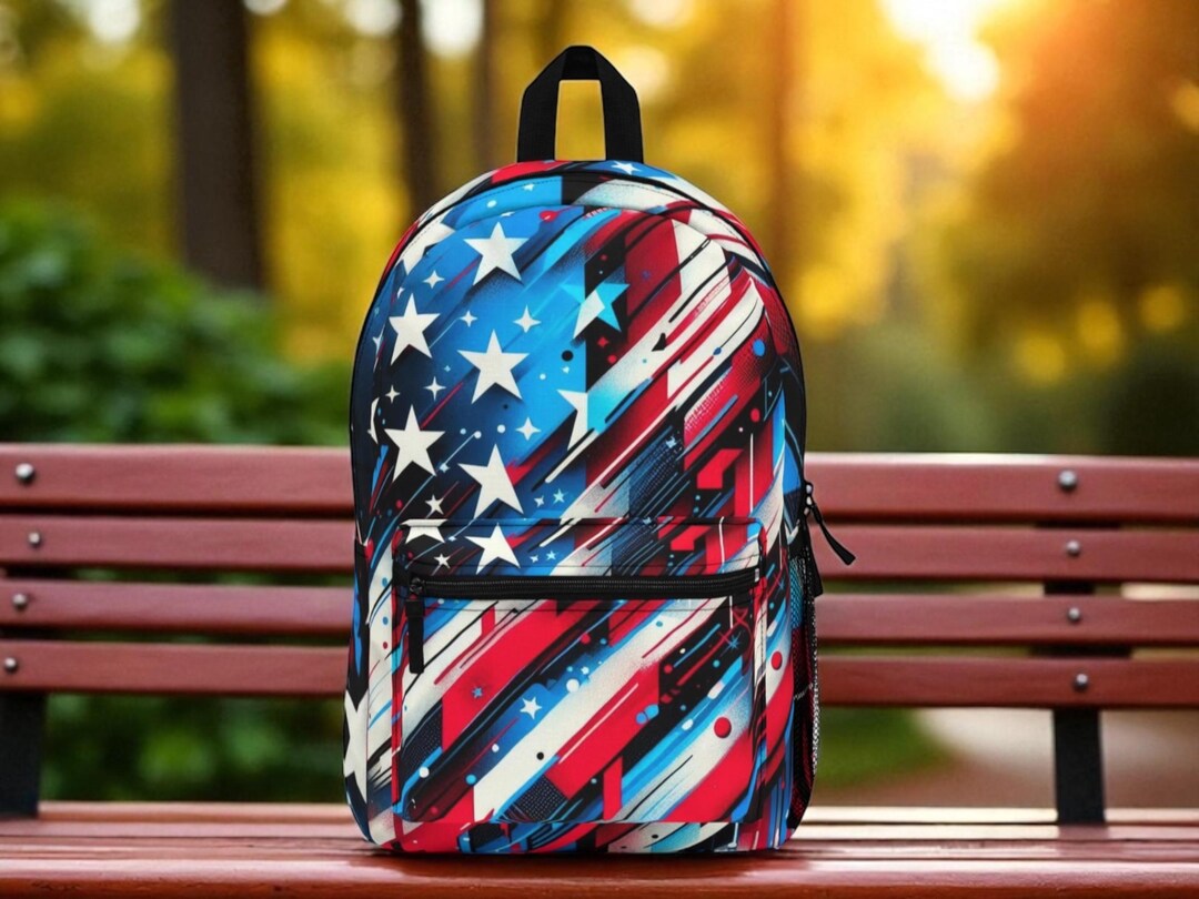 American Flag Backpack - Etsy
