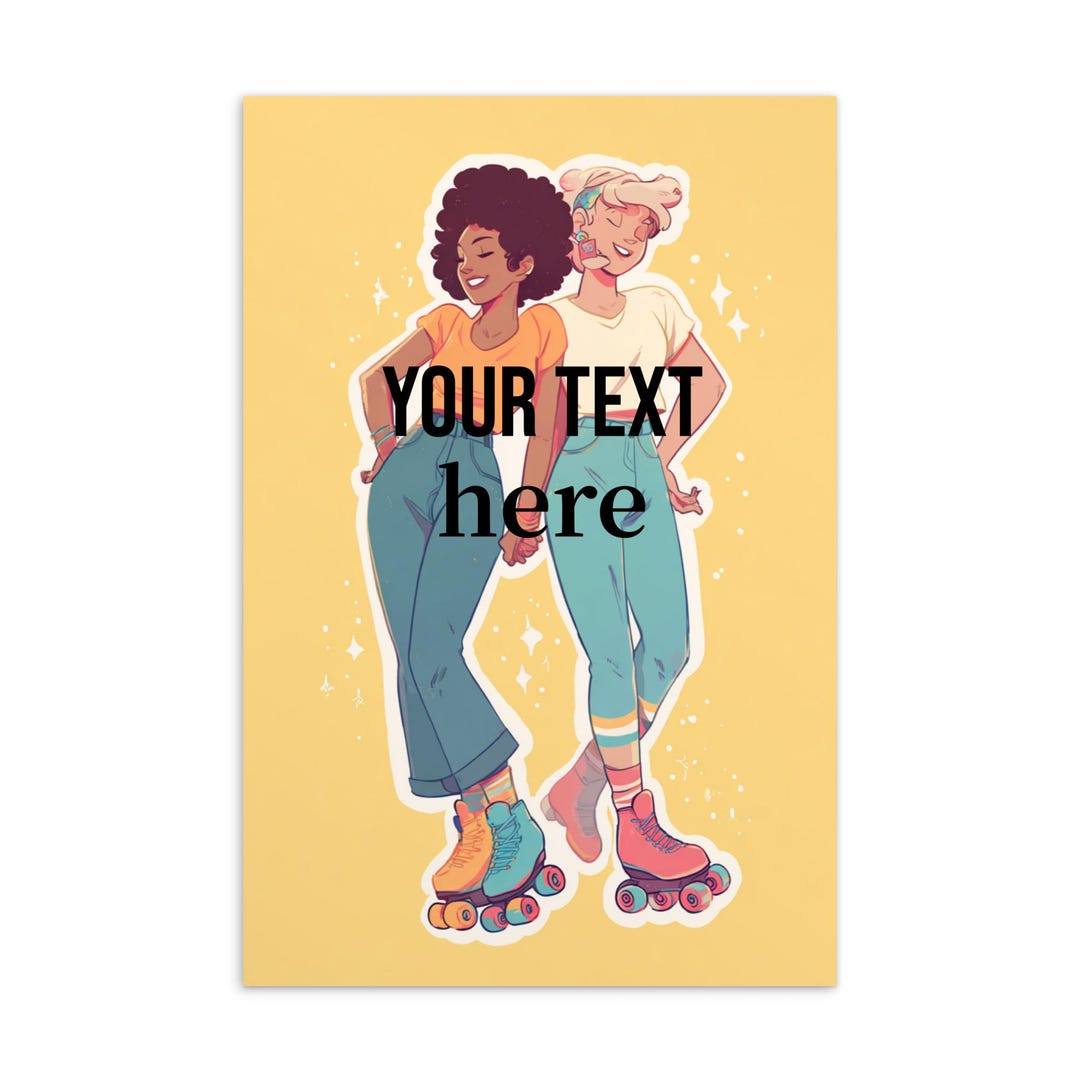 Personalized Lesbian Cards - Custom Text - Etsy