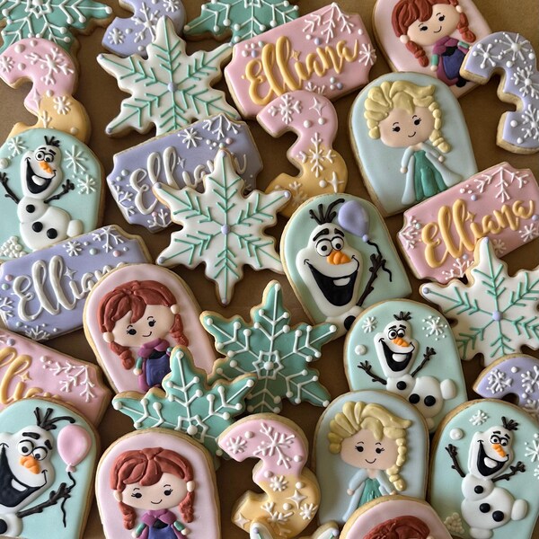 Frozen Cookies - Etsy