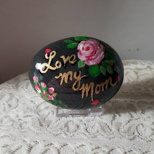 Stone Painting, Painted Word Rock, Personalized Mom Rock, Stone Art ...