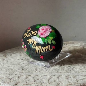 Stone Painting, Painted Word Rock, Personalized Mom Rock, Stone Art ...