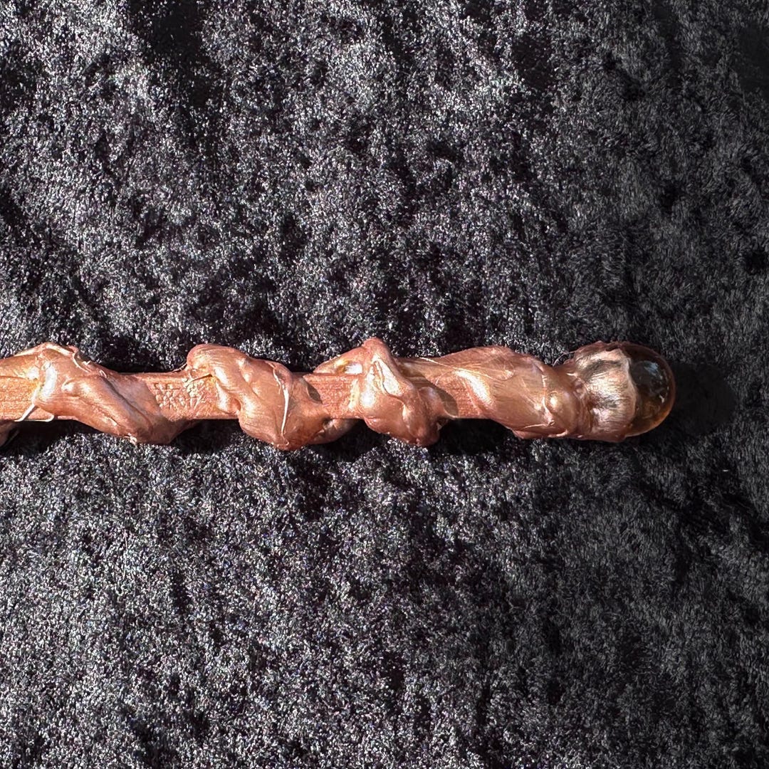 Handcrafted Bronze Vine Wand – Glass Orb, Earth Wizard Prop - Etsy