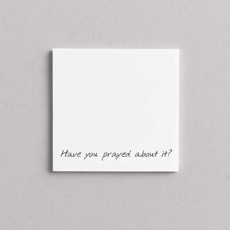 Faith Post-it Note Pads, Prayer Reminder Sticky Notes, Religious Faith ...