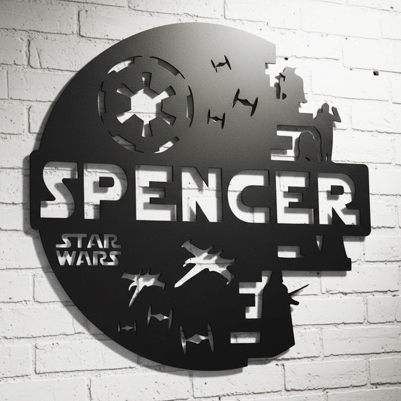 Personalized Star Wars Metal Sign – Geek Home Decor, Sci-fi Gift - Etsy