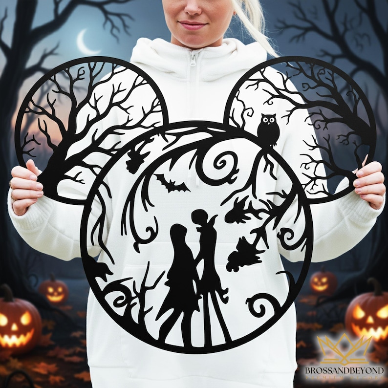 Jack and Sally Metal Sign: Gothic Halloween Home Decor - Etsy