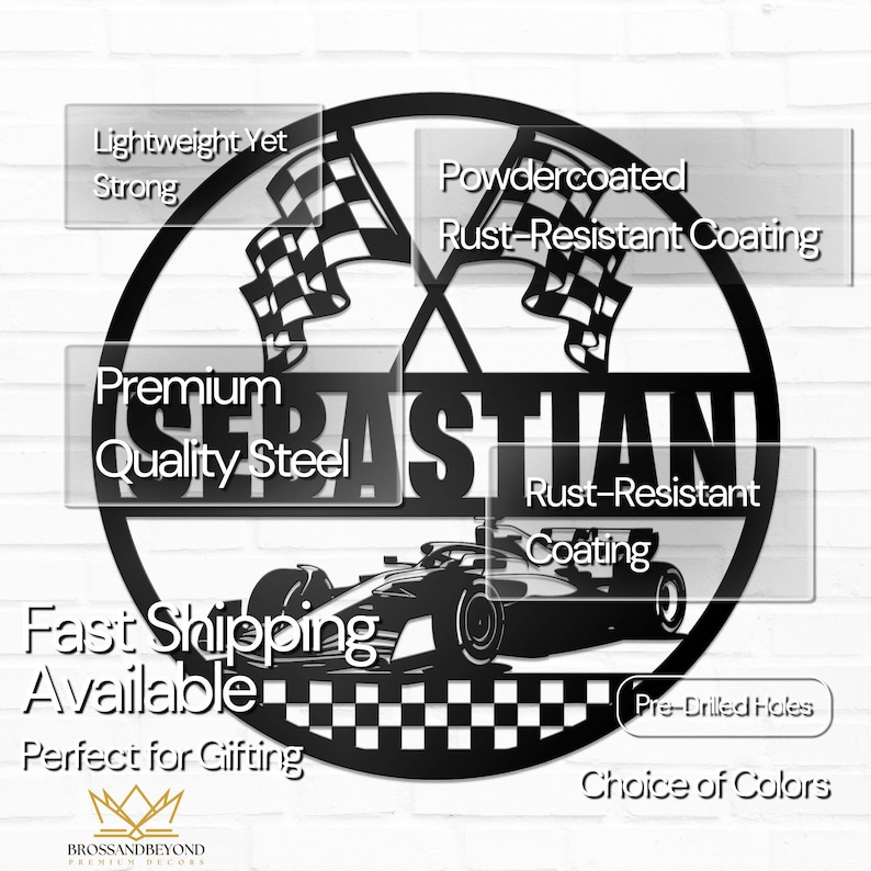 Personalized F1 Metal Sign, Race Car Name Wall Decor, Garage Art - Etsy ...