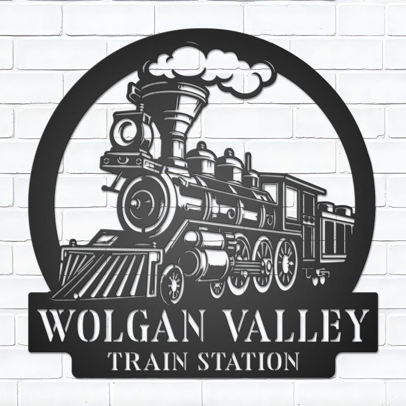 Train Station Sign - Etsy
