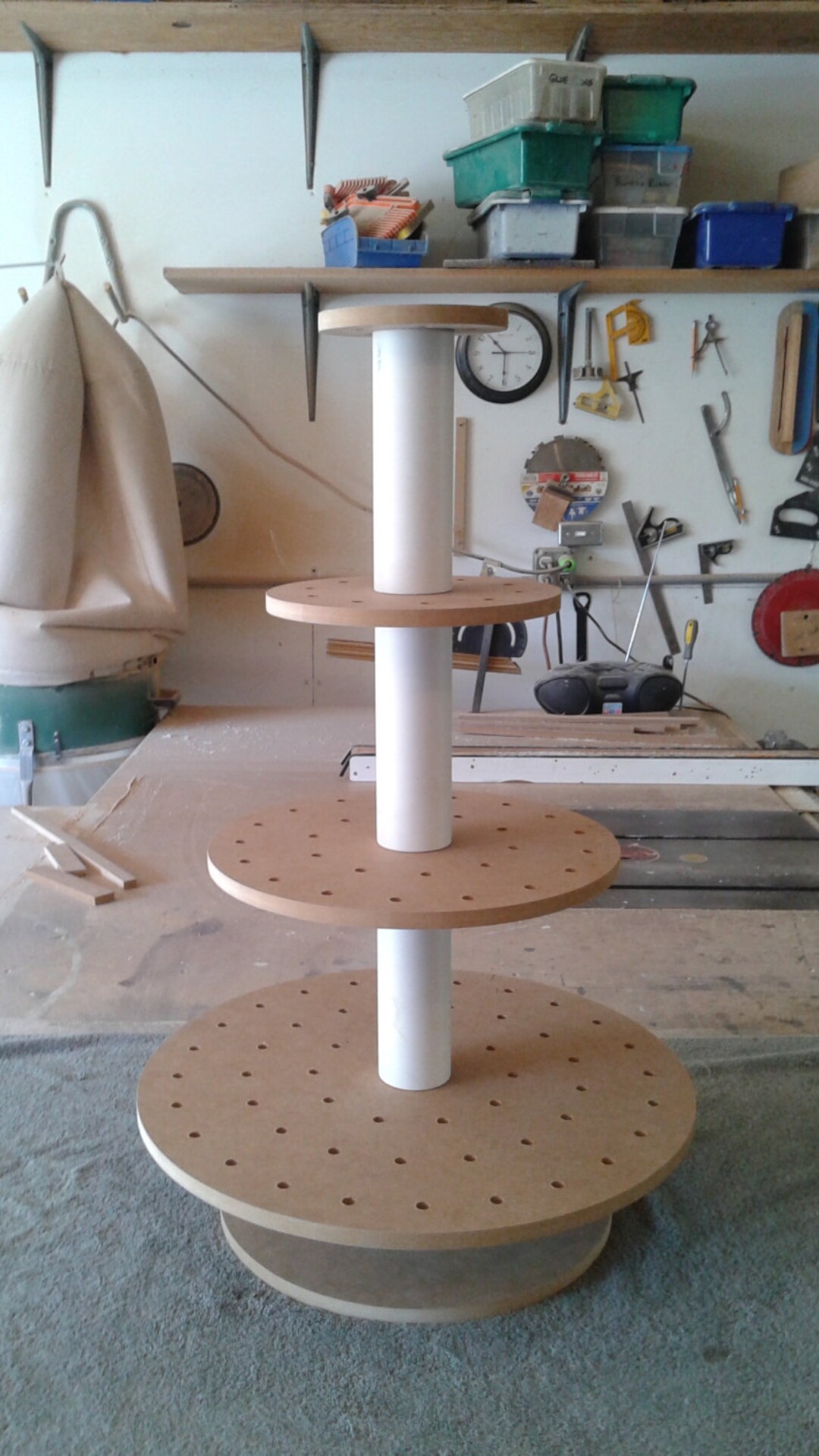 4 Tier Round Stand for Push Pops. Unfinished. Holds 93 Push Pops. - Etsy