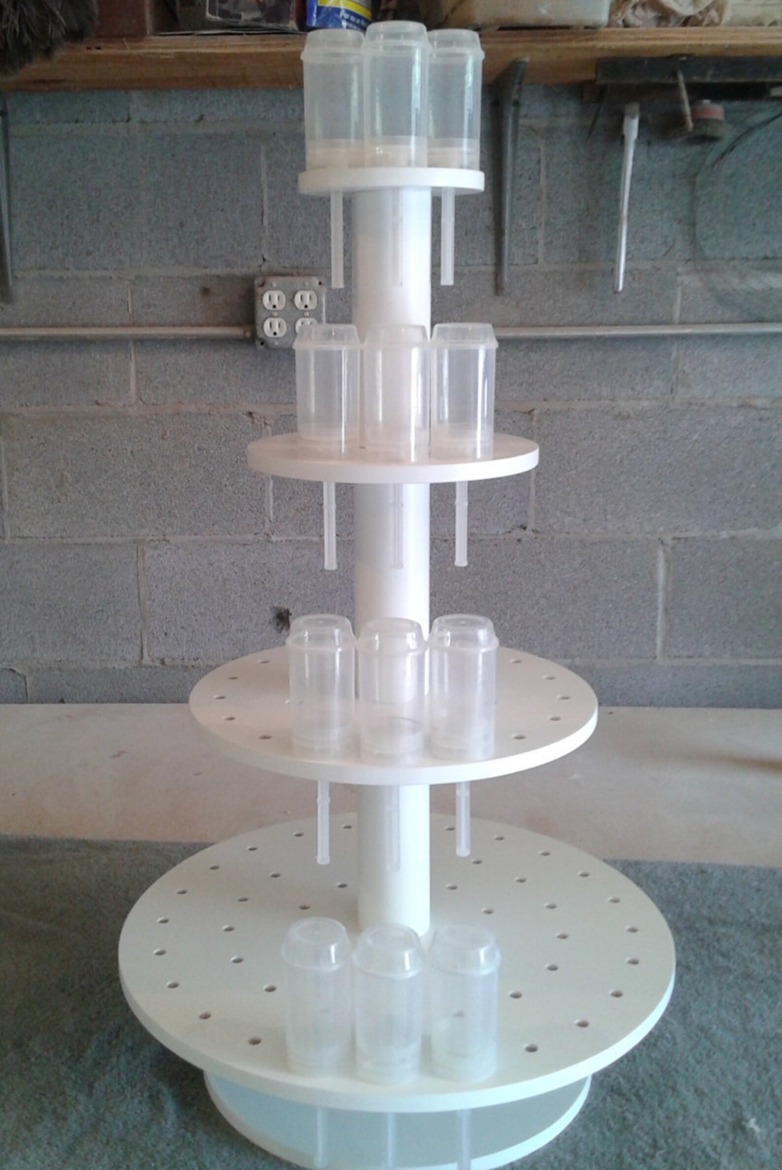 4 Tier Round Push Pops Stand. Will Hold 93 Push Pops. - Etsy