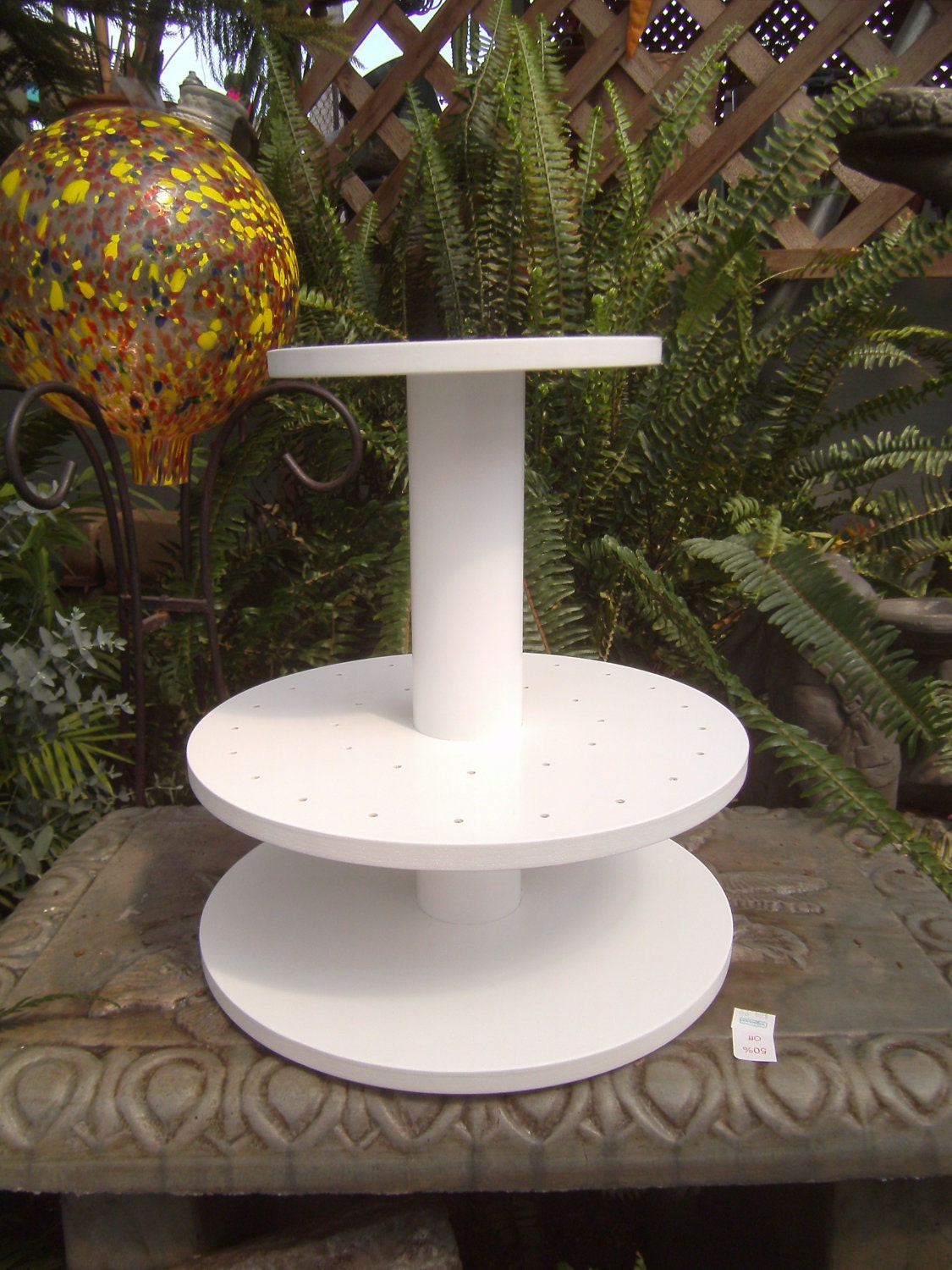 2 Tier Round Custom Made Cake Pop Stand. Holds 48 Cake Pops. - Etsy