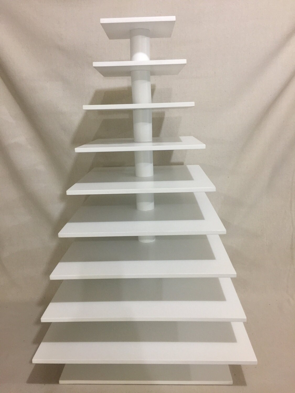 9 Tier Large Square Custom Made Cupcake Stand With 1/2 - Etsy