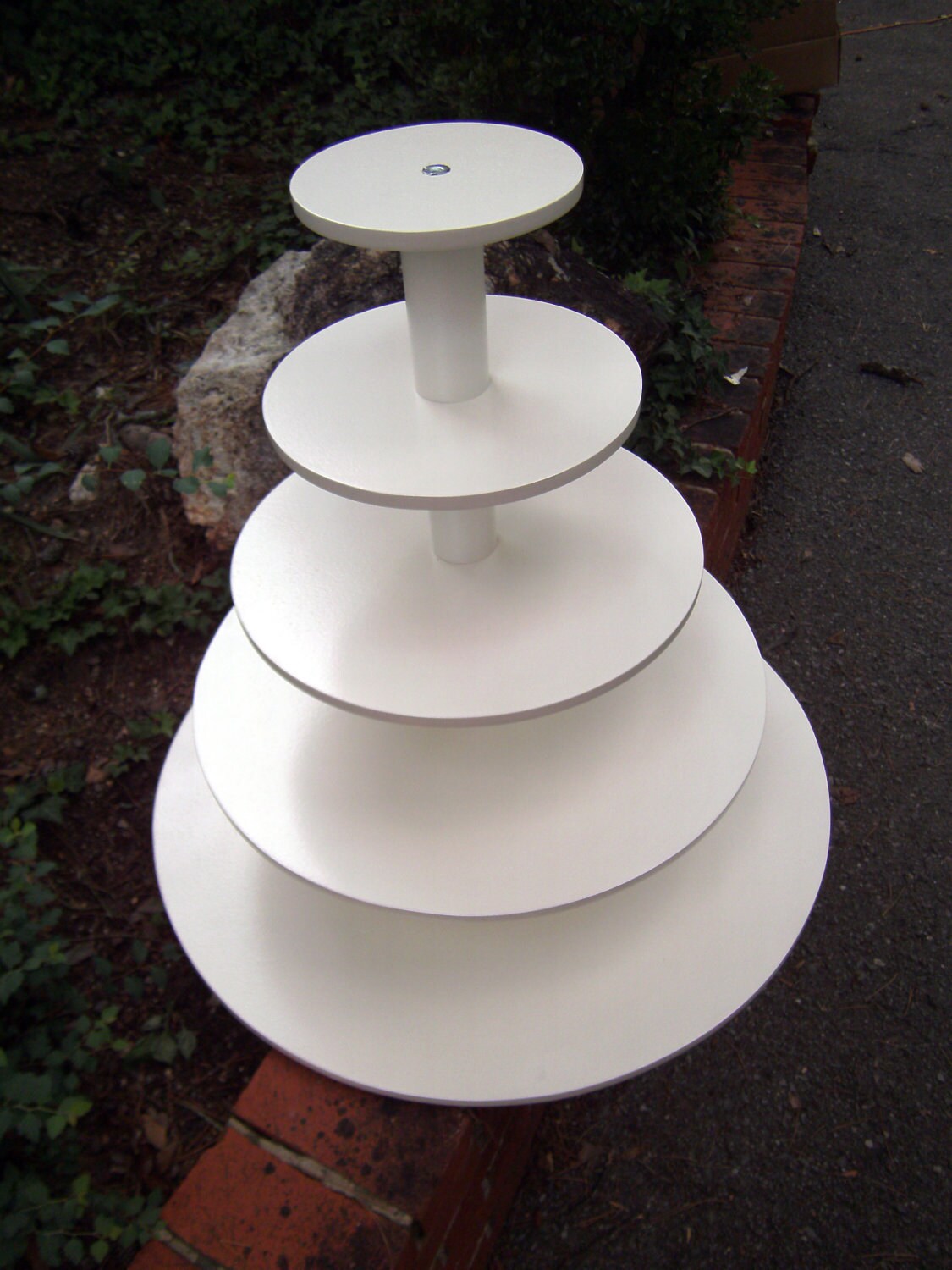 5 Tier Round Extra Large Custom Made Cupcake Stand. Holds up to 203 ...