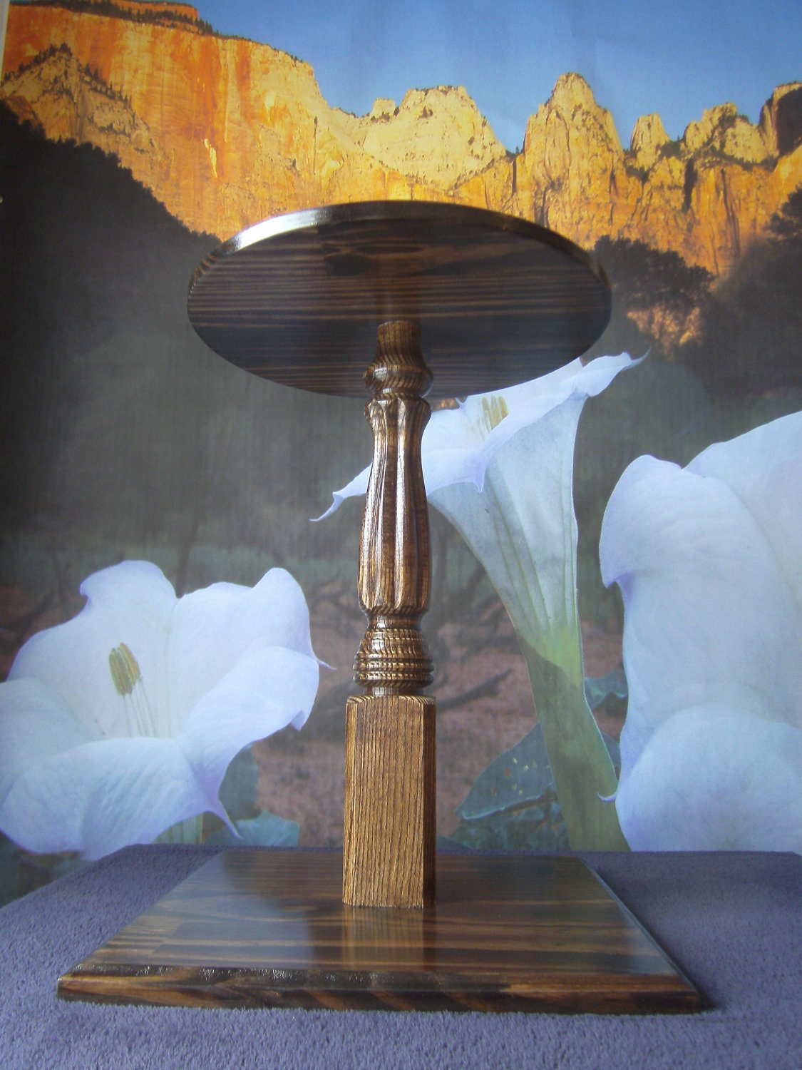 Custom Round 16 Tall Pedestal Base Cake Stand With | Etsy