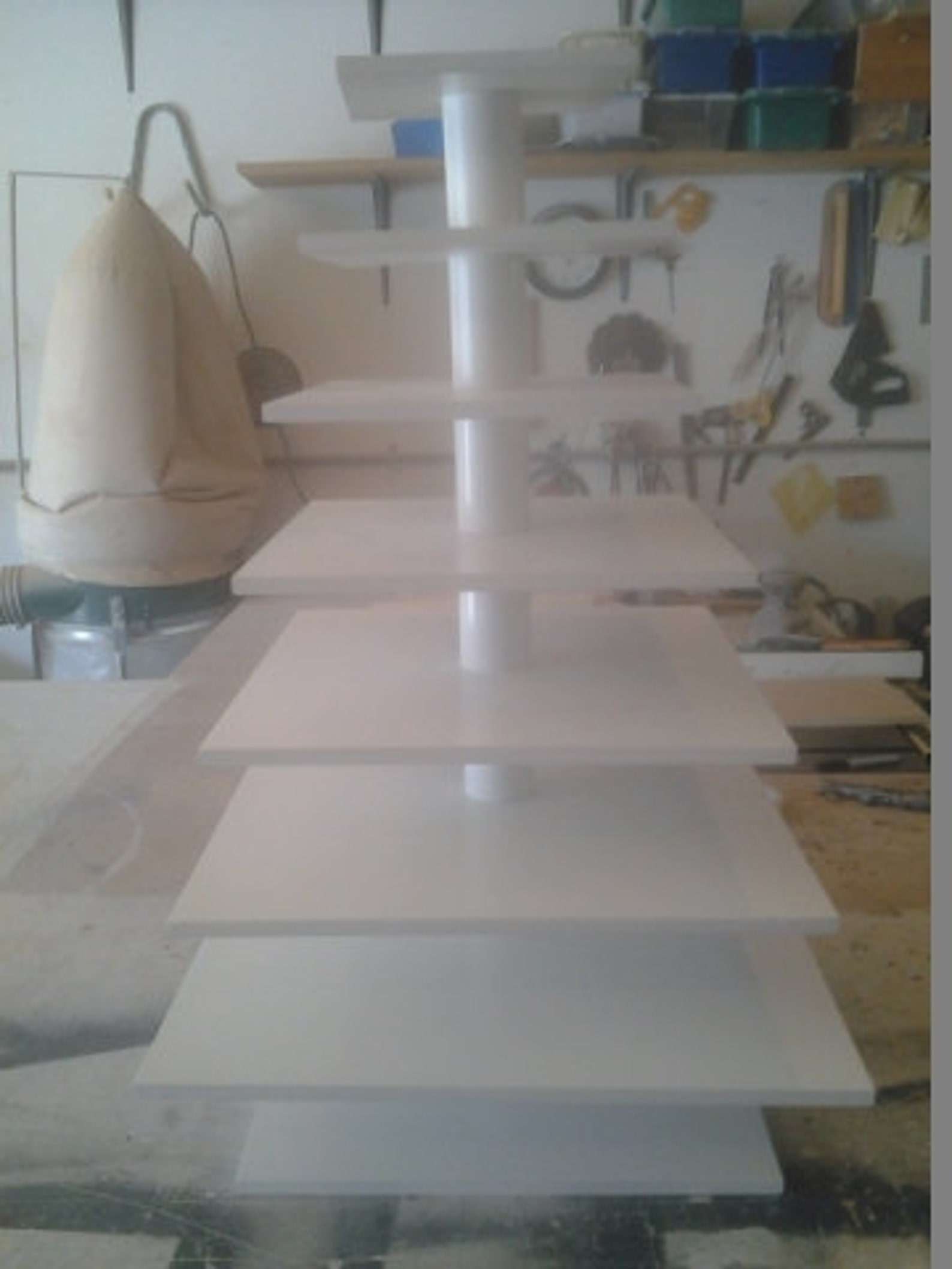 7 Tier Square Custom Made Cupcake Stand With 1/2" Thick Tiers. Holds up ...