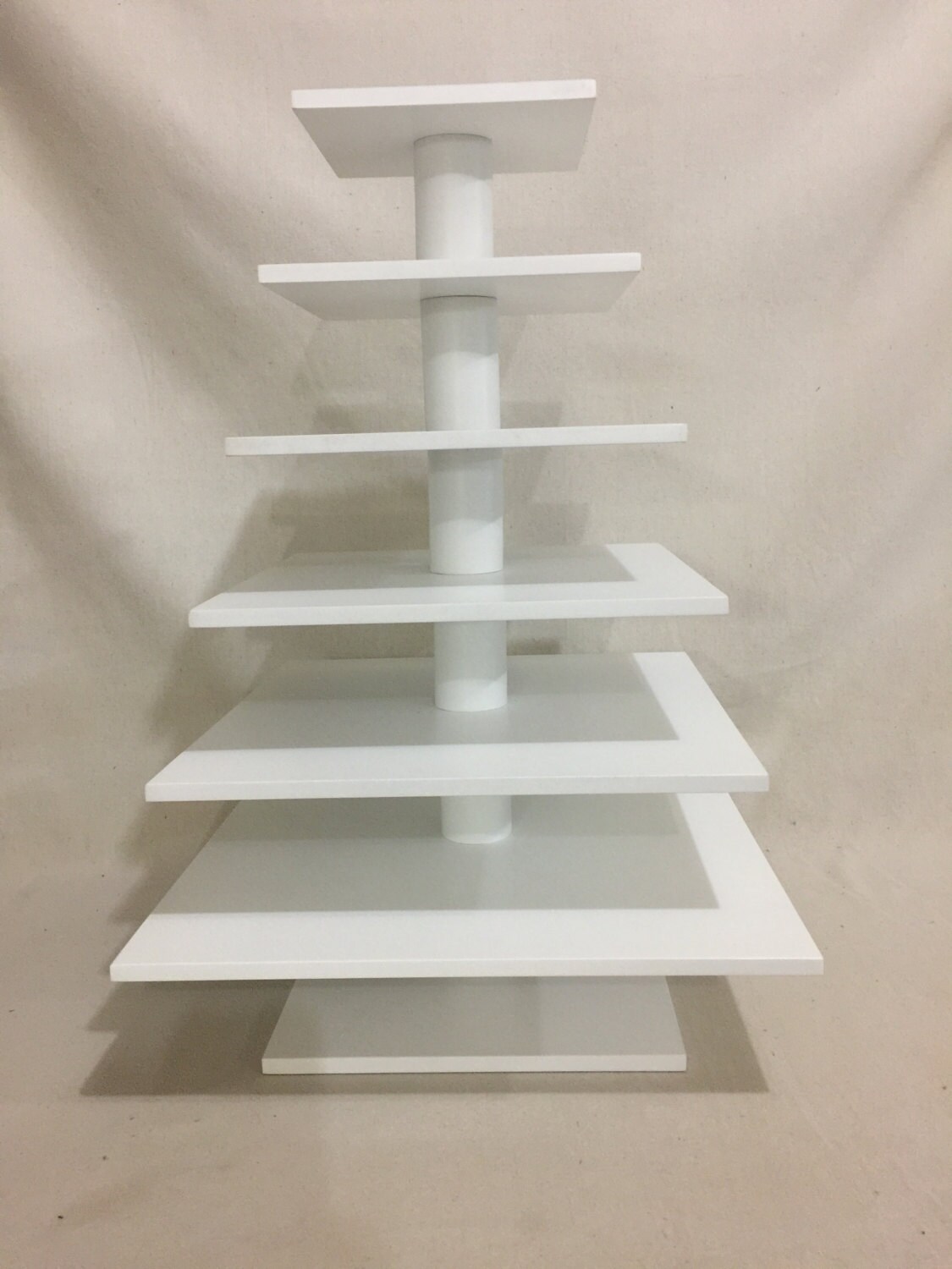6 Tier Square Custom Made Cupcake Stand. 1/2 Thick Tiers | Etsy