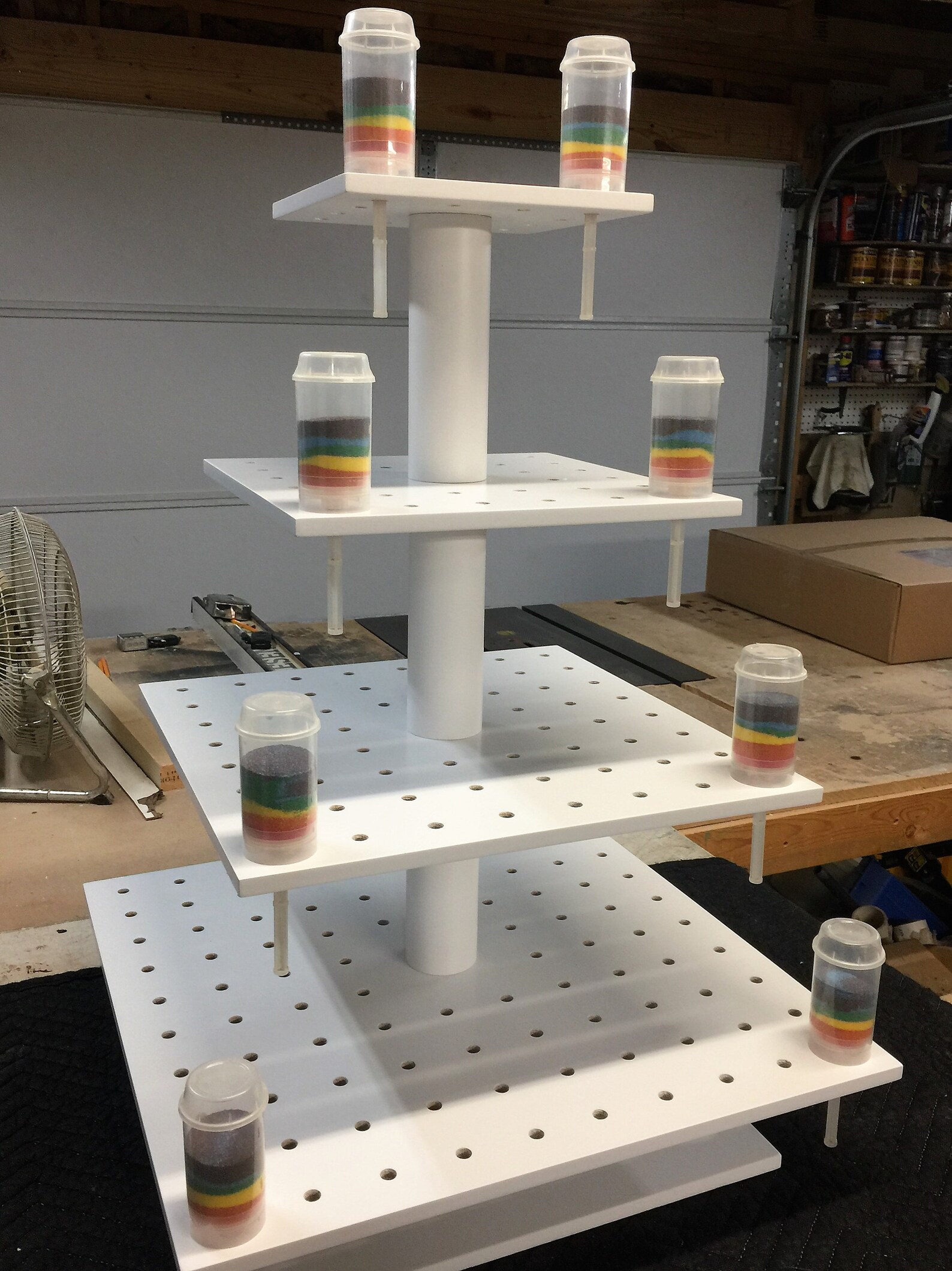 4 Tier Square Push Pops Stand. Large Capacity. Will Hold 200 | Etsy