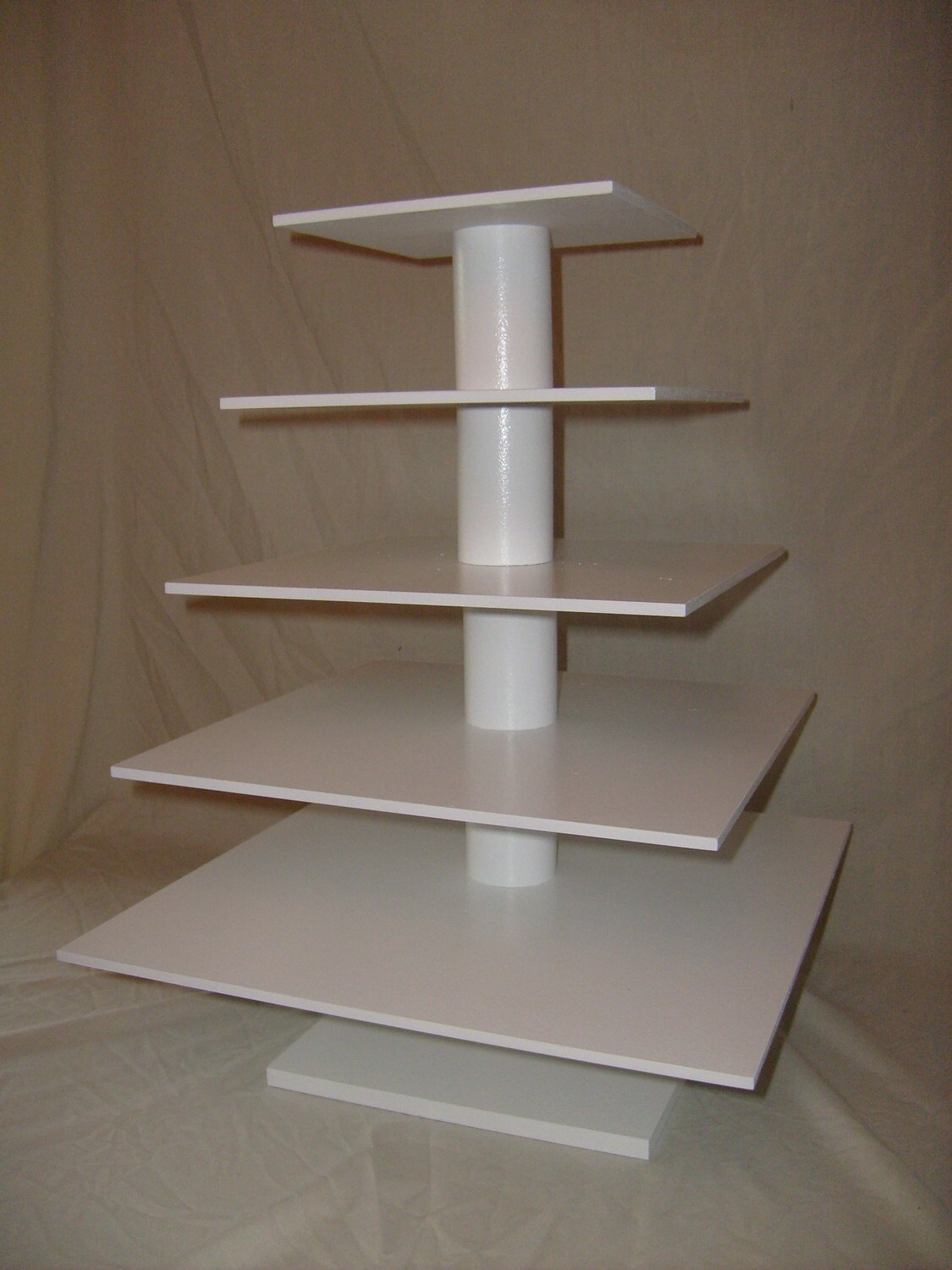 5 Tier Square Custom Made Cupcake Stand Holds 104 Cupcakes. - Etsy