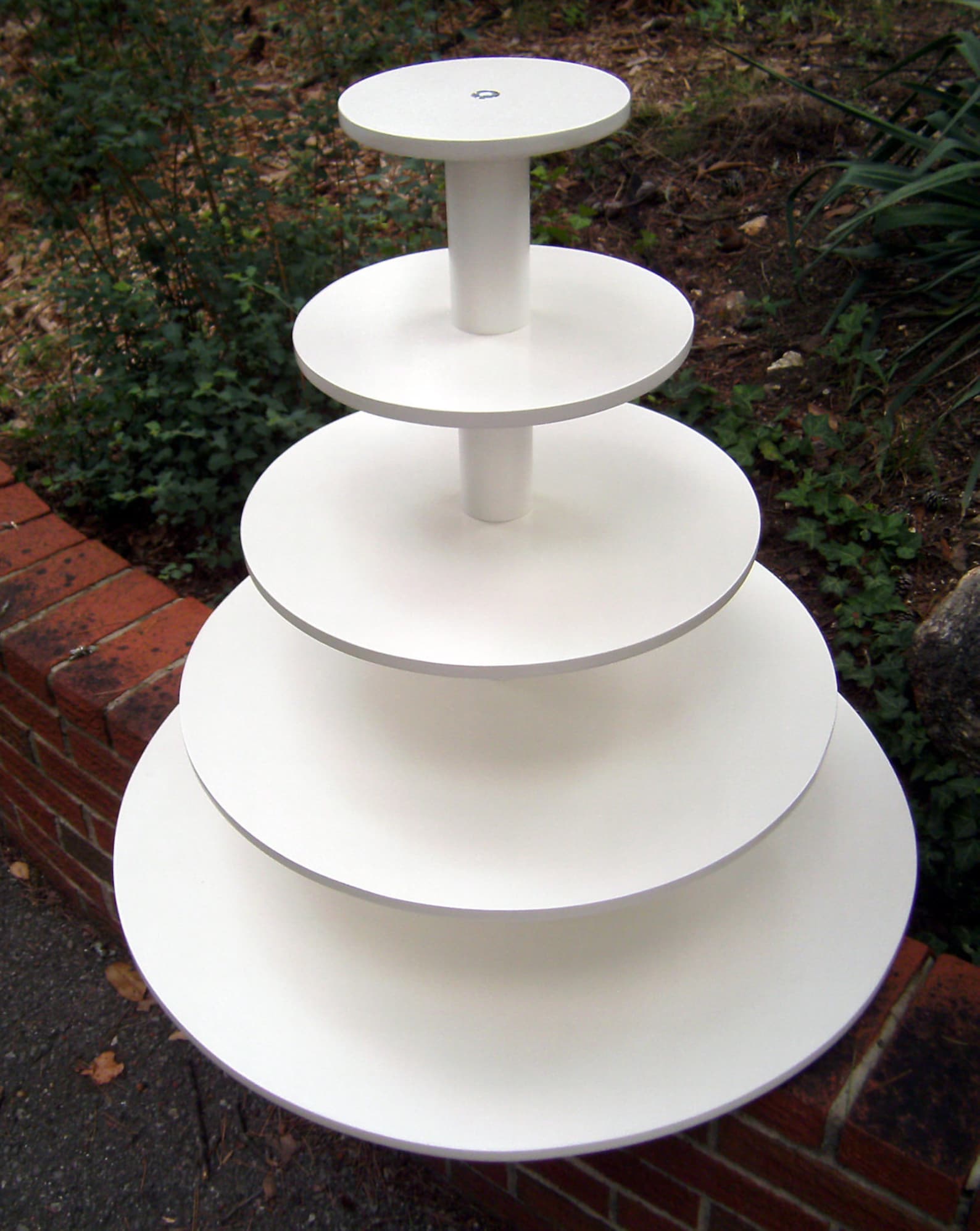 5 Tier Round Extra Large Custom Made Cupcake Stand. Holds up to 203 ...