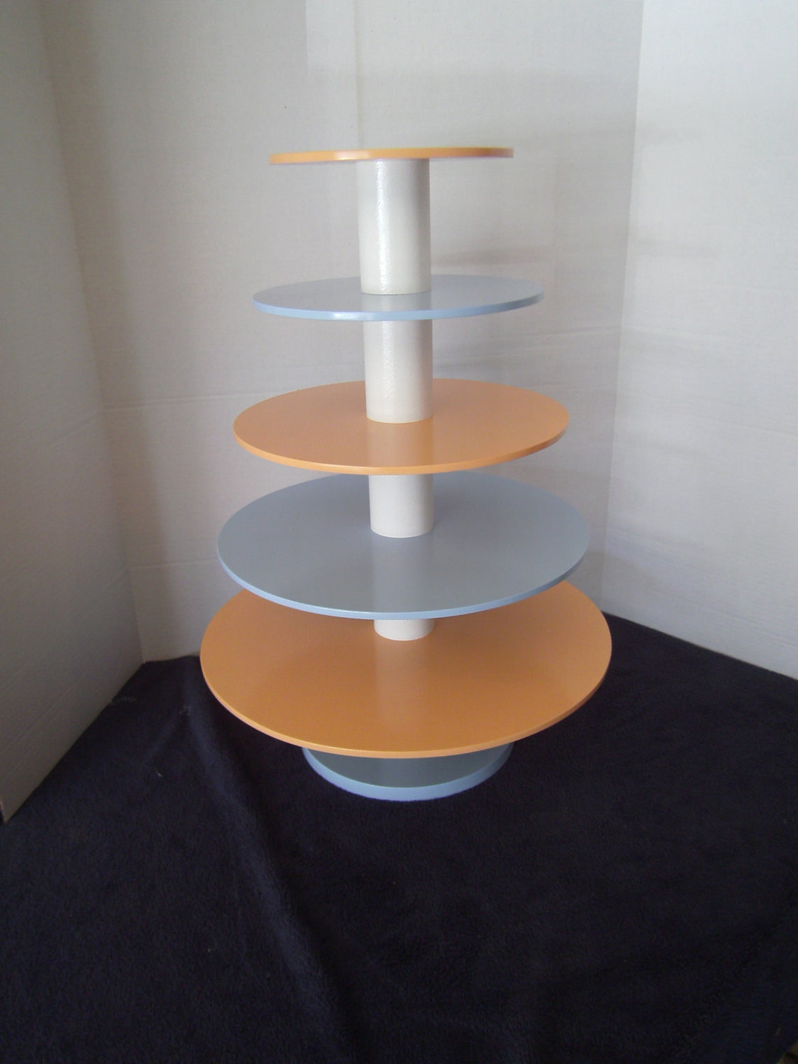 5 Tier Round Custom Made Cupcake Stand Holds up to 80 - Etsy