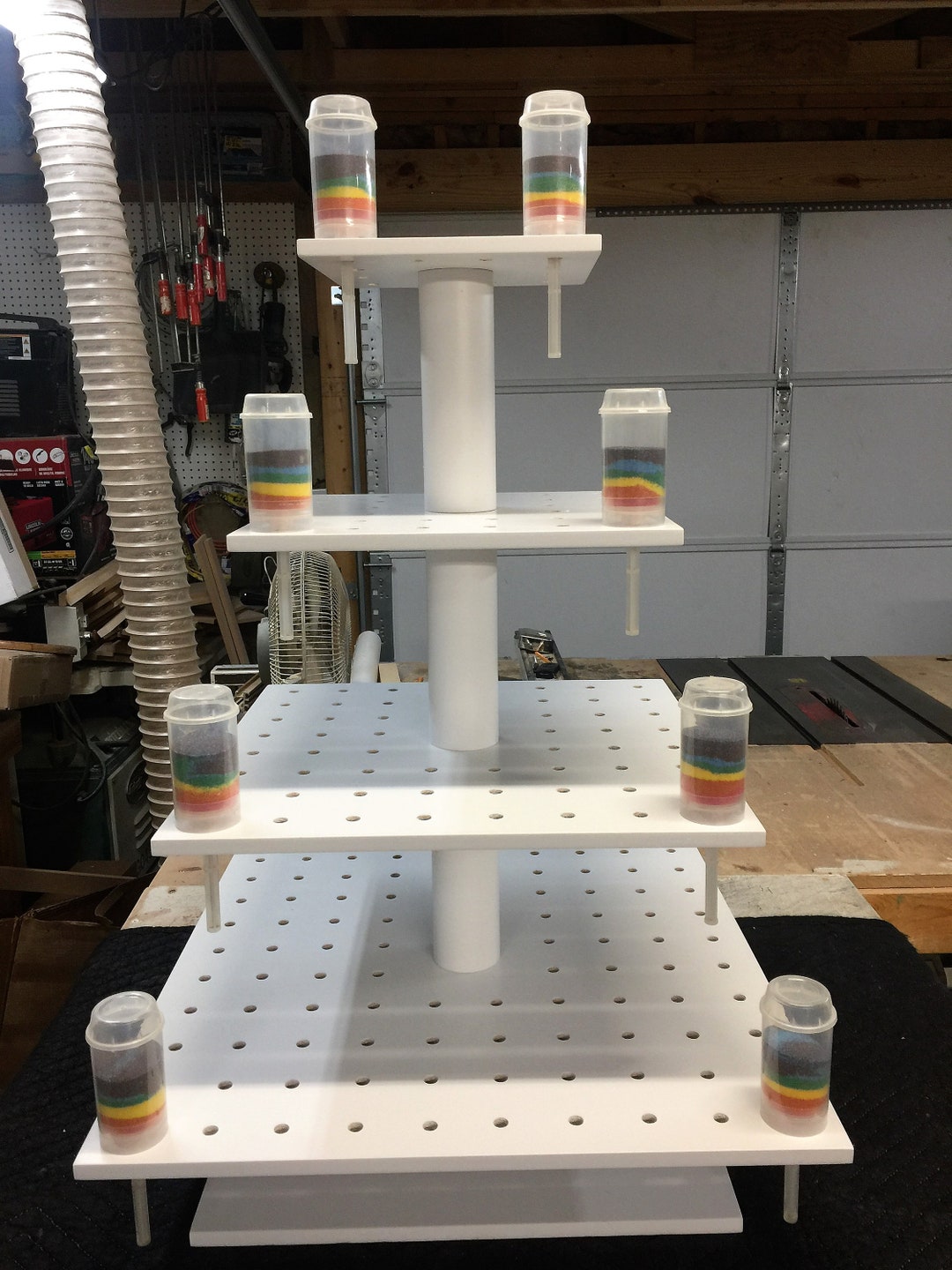 4 Tier Square Push Pops Stand. Large Capacity. Will Hold 200 Push Pops ...