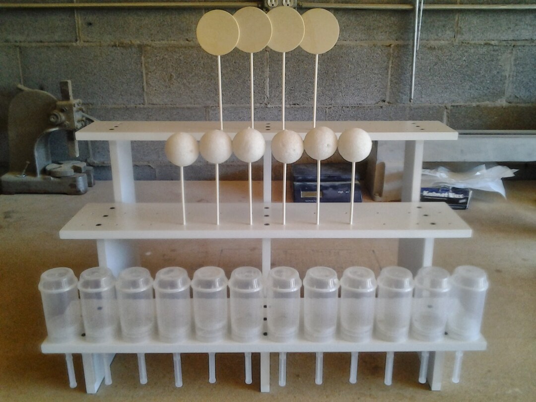 Bleacher Seat Style Dual Purpose Combination Cake Pop or Push Pop Stand ...
