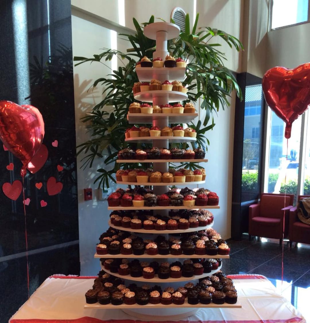 Giant 13 Tier Custom Made Cupcake Stand. Holds 600 Plus Cupcakes ...