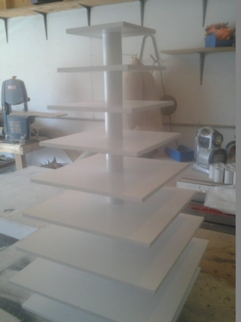 8 Tier Large Square Custom Made Cupcake Stand With 1/2 - Etsy