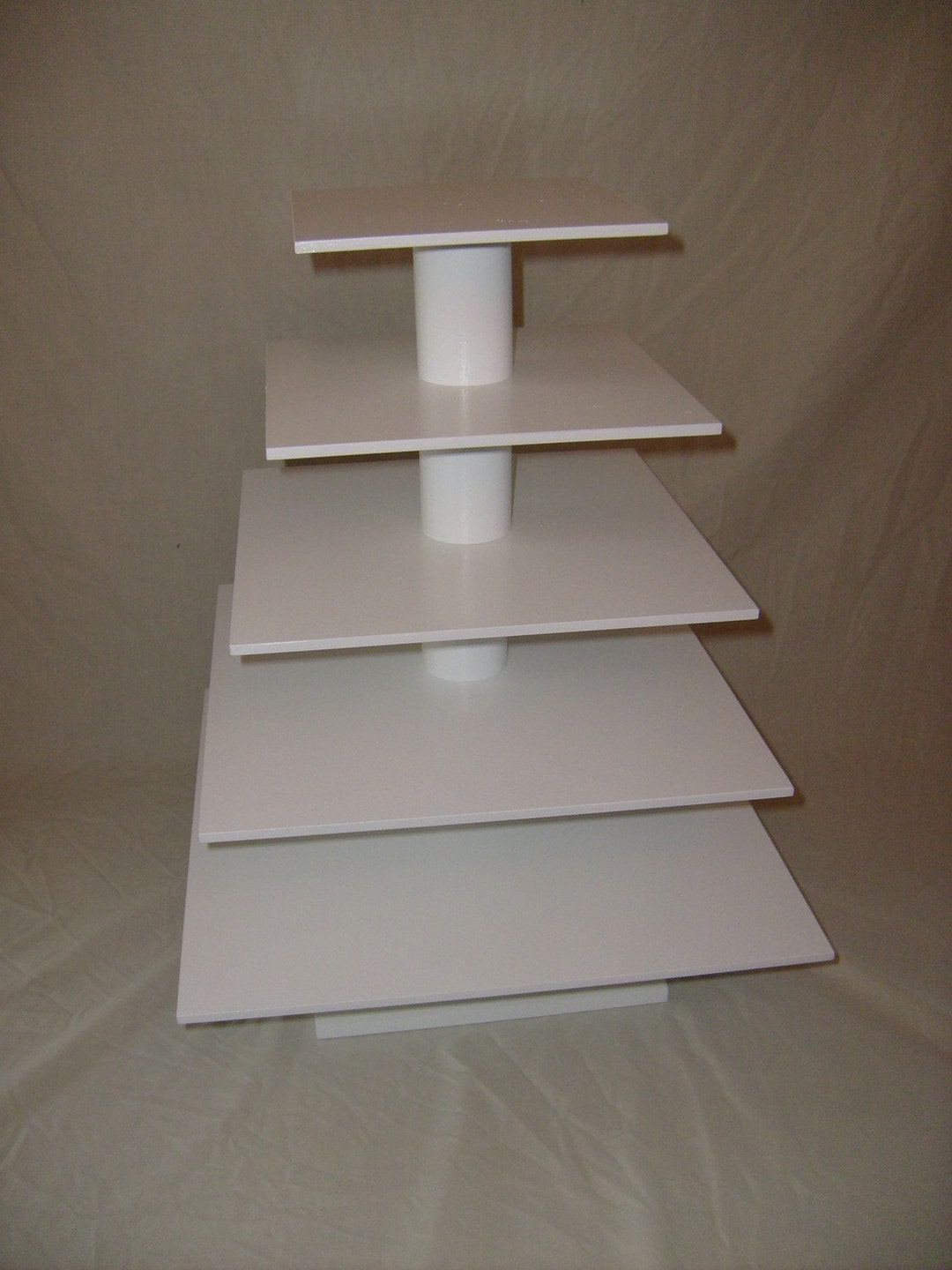 5 Tier Square Custom Made Cupcake Stand Holds 104 Cupcakes. - Etsy