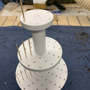 3 Tier Round Custom Made Cakesicle Stand With X Base. Holds 93 ...