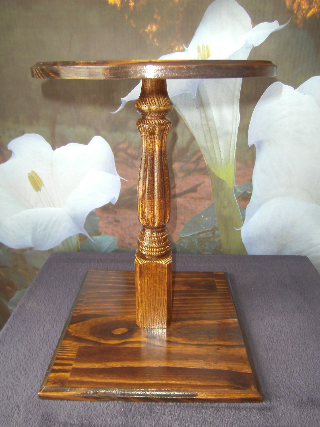 Custom Round 16 Tall Pedestal Base Cake Stand With | Etsy