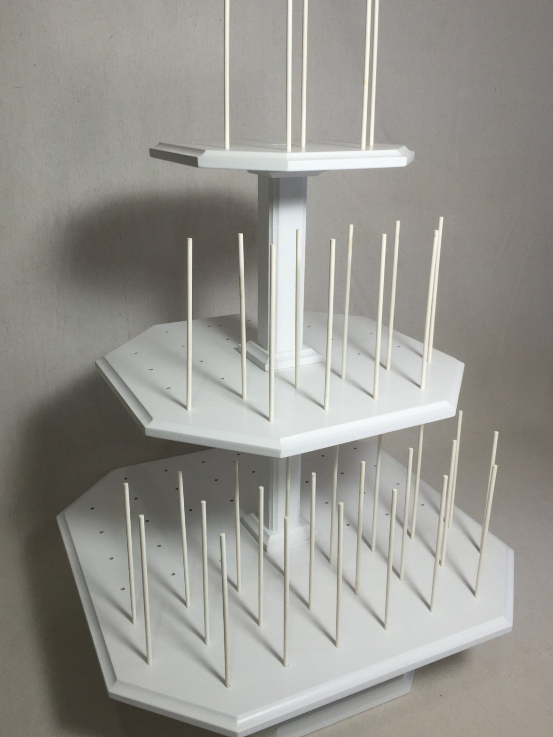 Fancy 3 Tier Custom Made Cake Pop Stand. Holds 96 Cake Pops. - Etsy
