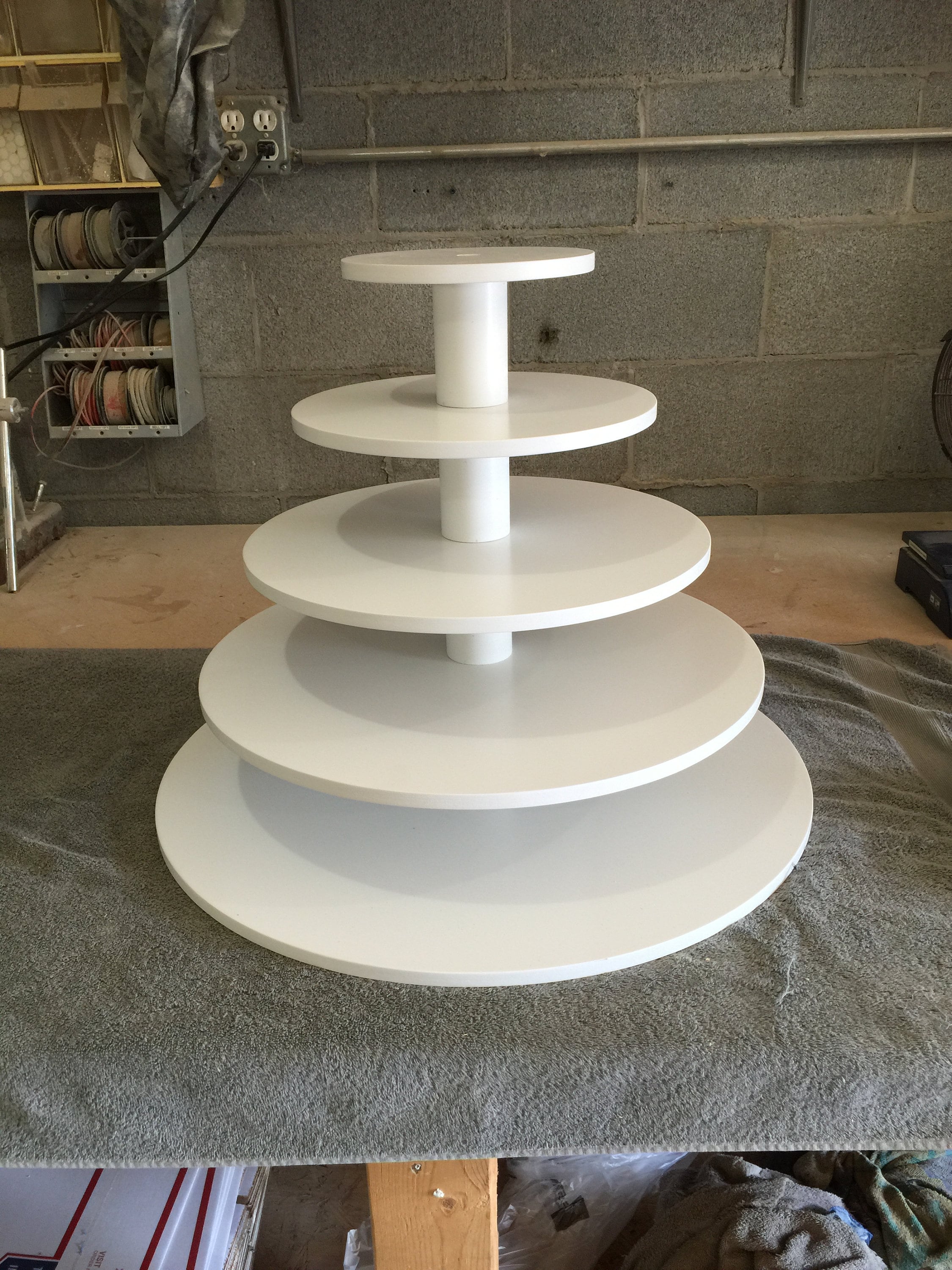 5 Tier Round Large Custom Made Cupcake Stand. Holds up to 156 | Etsy