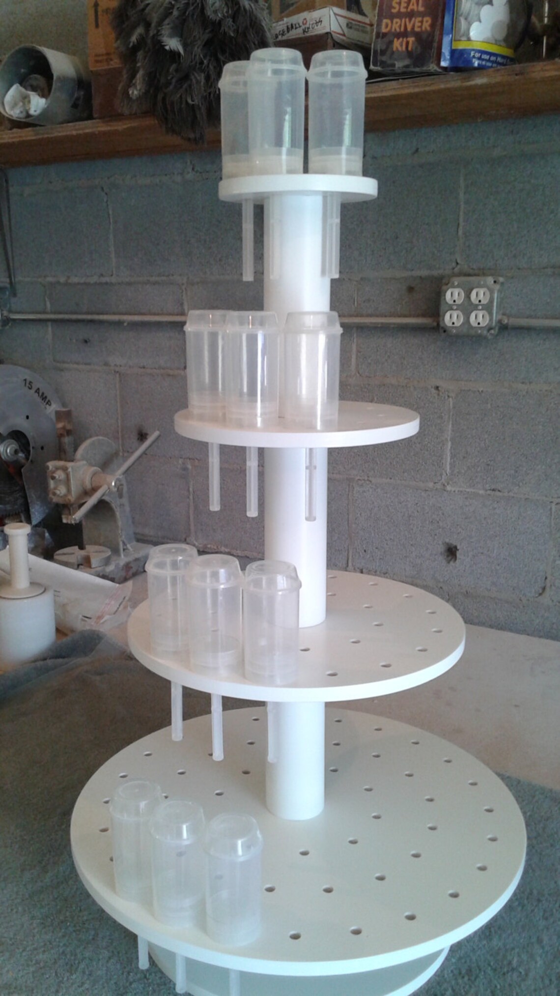 4 Tier Round Push Pops Stand. Will Hold 93 Push Pops. - Etsy