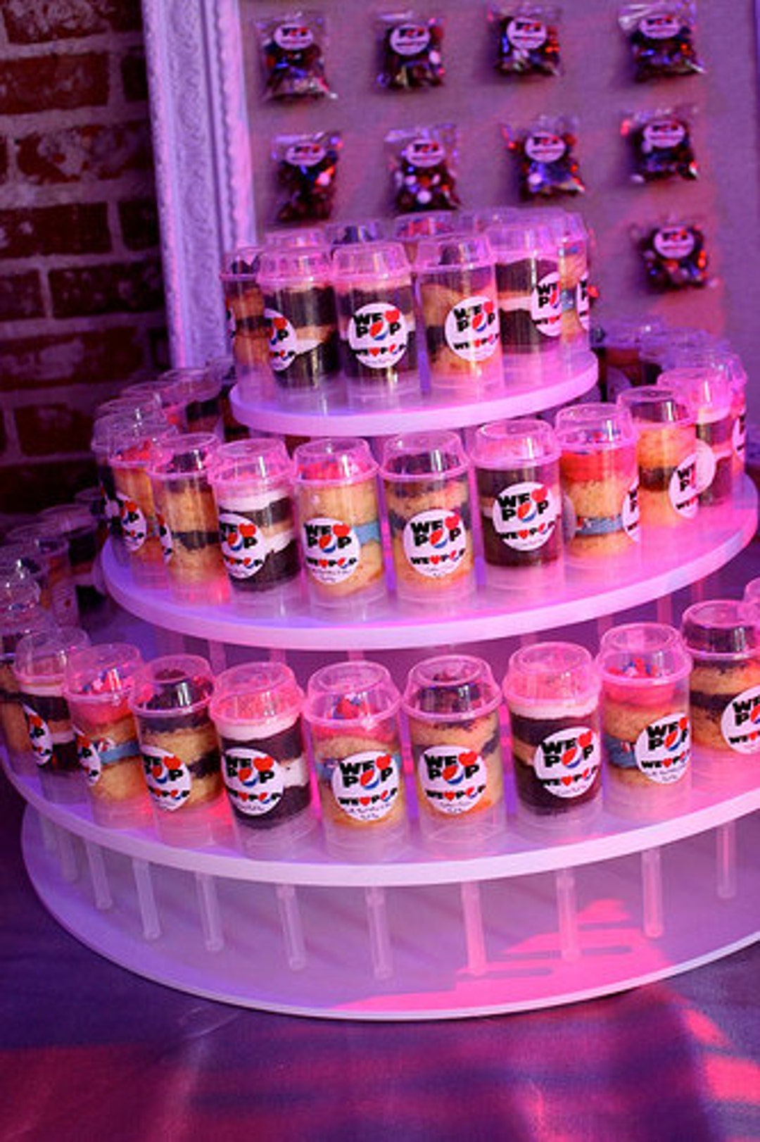 3 Tier Short Round Push Pop Stand. Holds 72 Push Pops. - Etsy