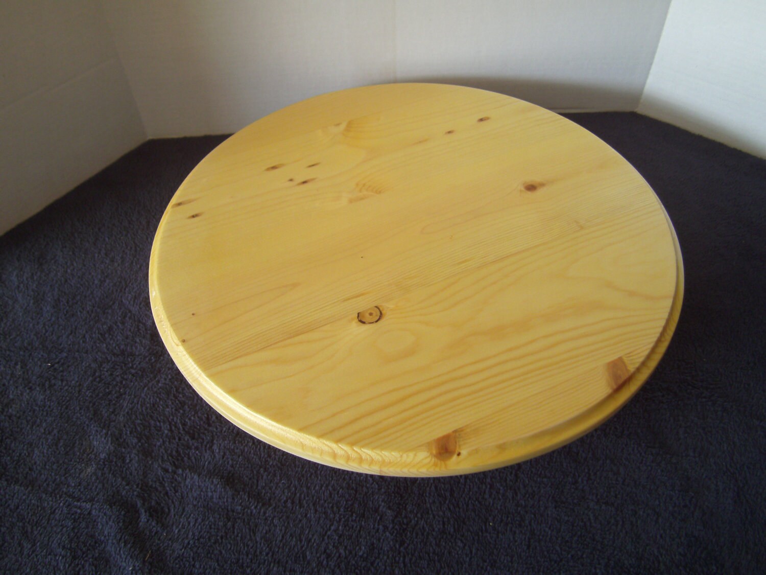 Round or Square Custom Made Stained Solid Wood Cake or | Etsy