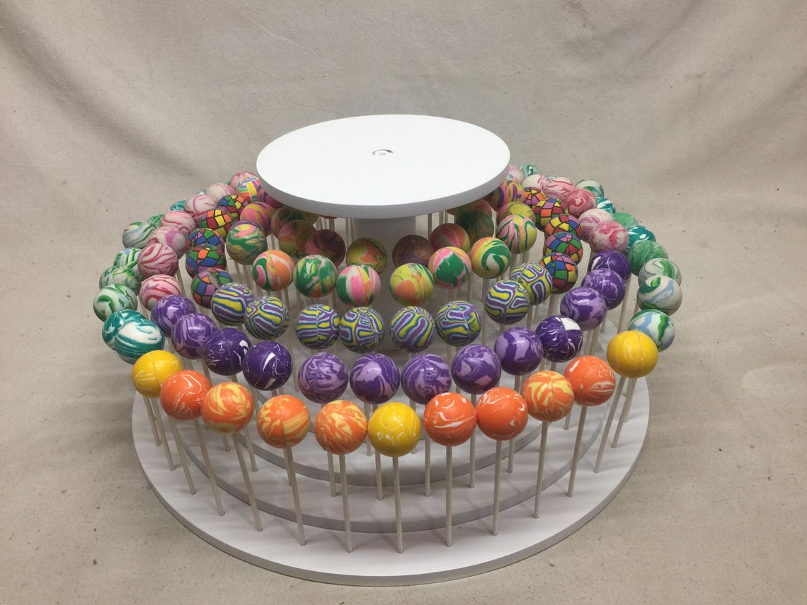 Round Cake Pop Stand With Elevated Platform for Cake Topper or - Etsy