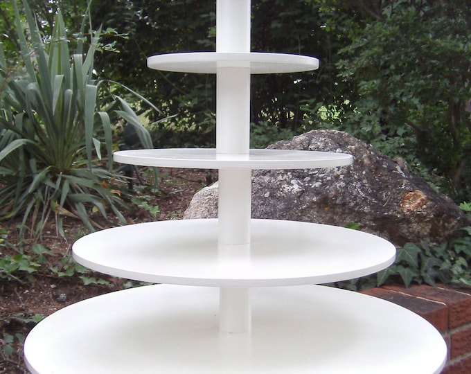 5 Tier Round Extra Large Custom Made Cupcake Stand. Holds up to 203 ...