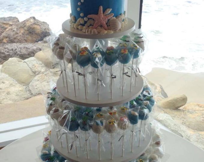 4 Tier Round Custom Made Cake Pop Stand. Holds 203 Pops. - Etsy