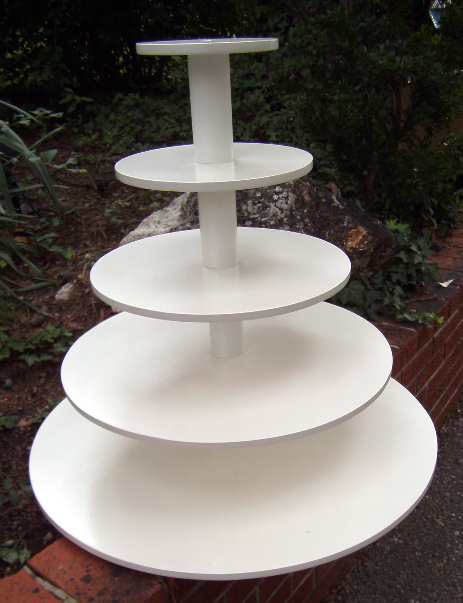 5 Tier Round Extra Large Custom Made Cupcake Stand. Holds up - Etsy