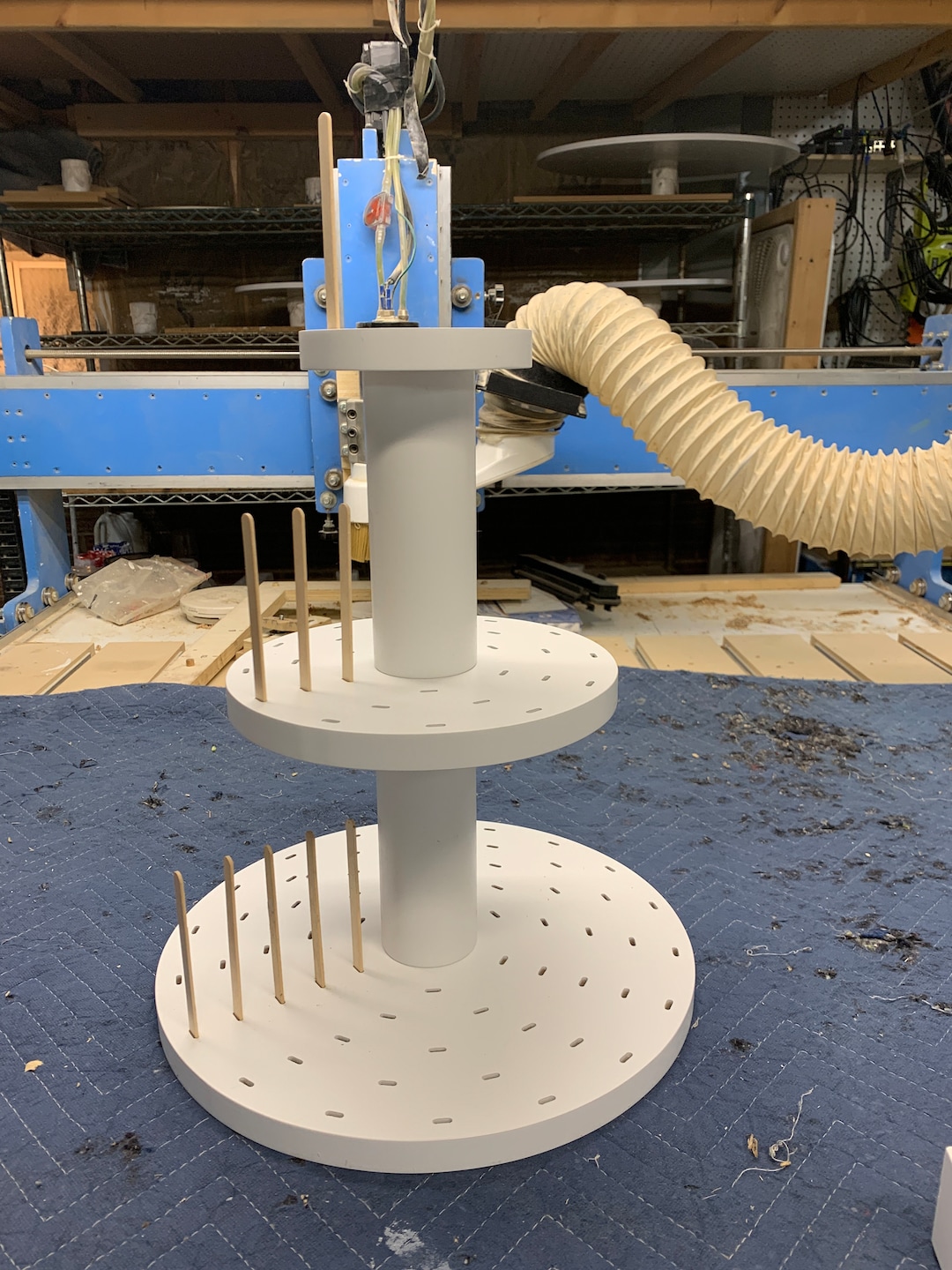 3 Tier Round Custom Made Cakesicle Stand With X Base. Holds 93 ...