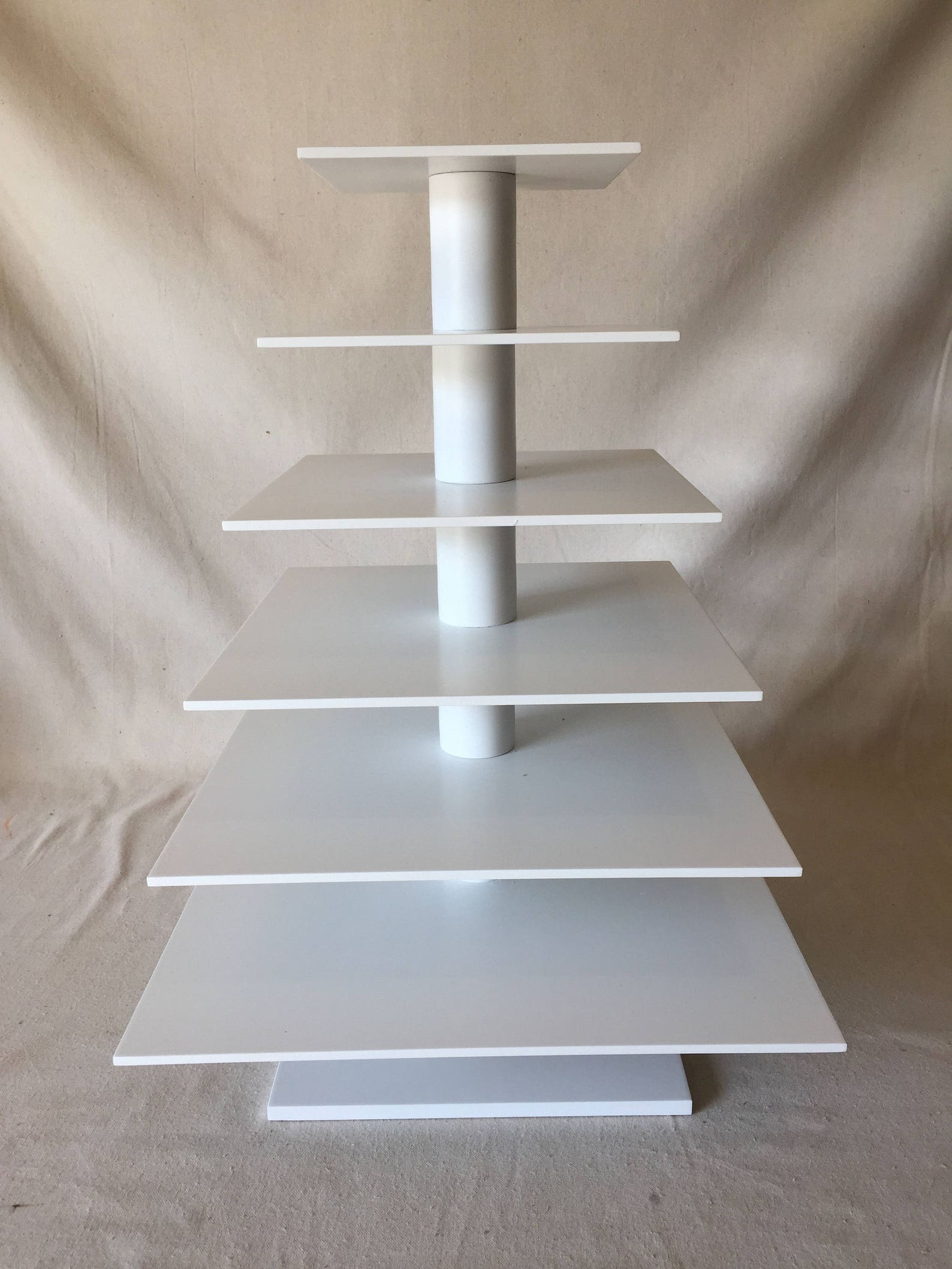 6 Tier Square Custom Made Cupcake Stand Holds up to 148 - Etsy
