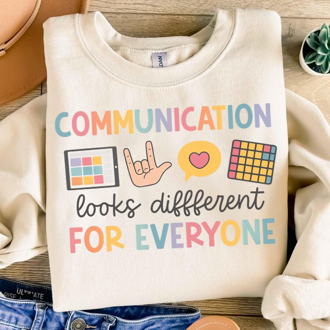 Everyone Communicates Differently PNG | Autism Awareness PNG | Special ...