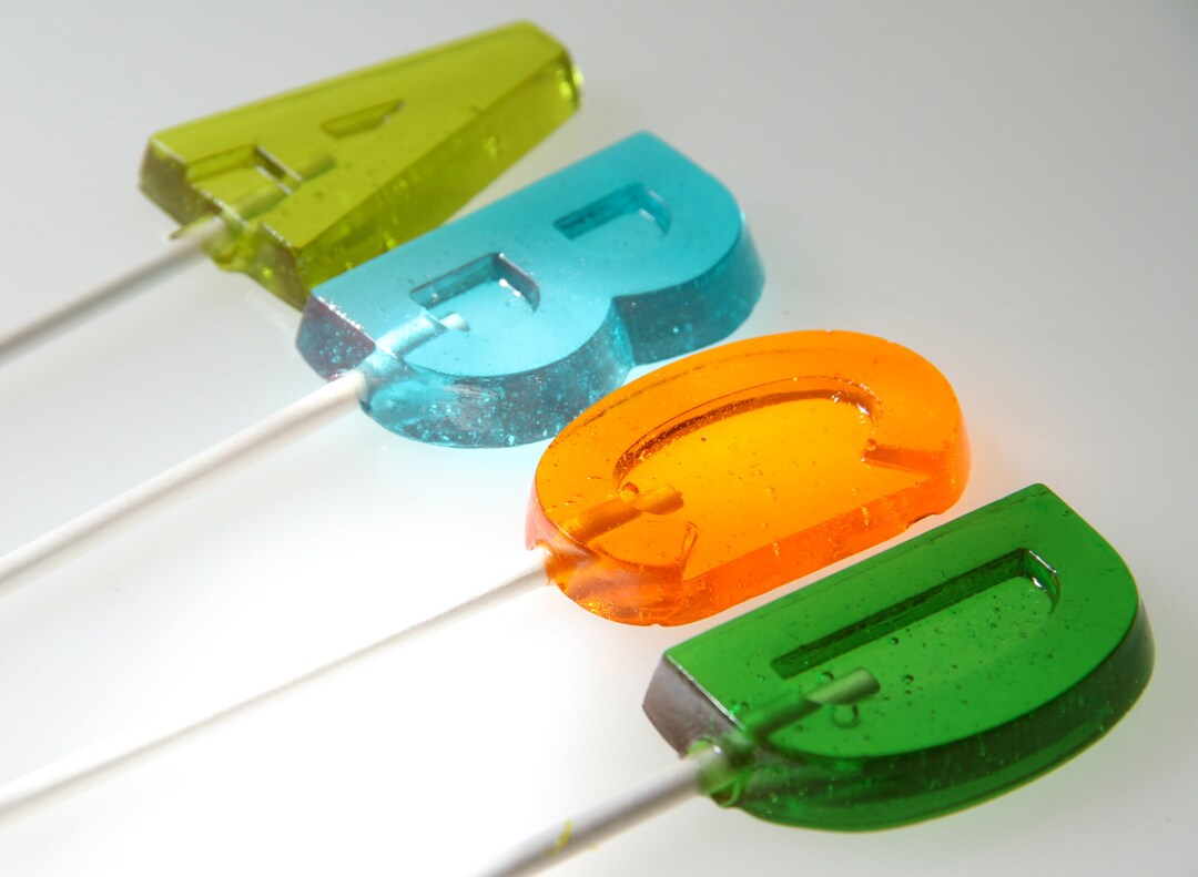 Alphabet Letter Lollipops: Spelling Test Reward, Classroom Party Favors ...