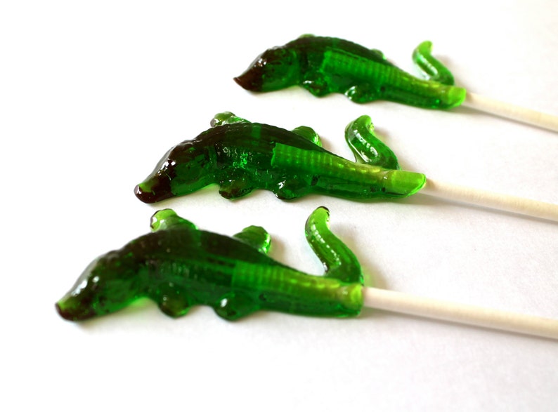 Crocodile Alligator Lollipop Reptile Candy Zoo Party - Etsy