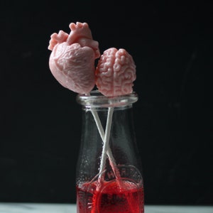 Brain and Human Heart Lollipops - Unique Halloween Party Favors ...