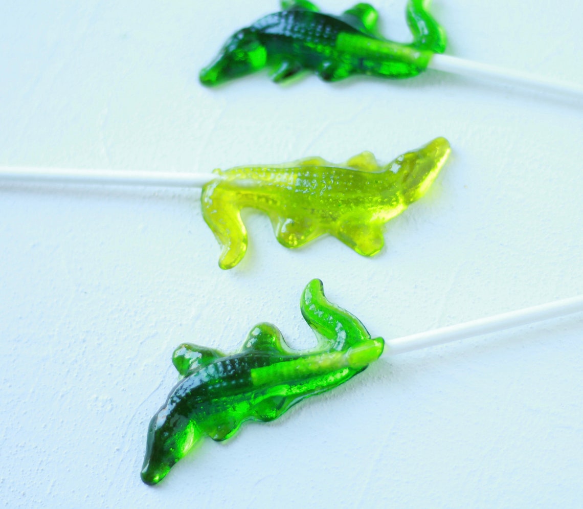 Crocodile Alligator Lollipop Reptile Candy Zoo Party | Etsy