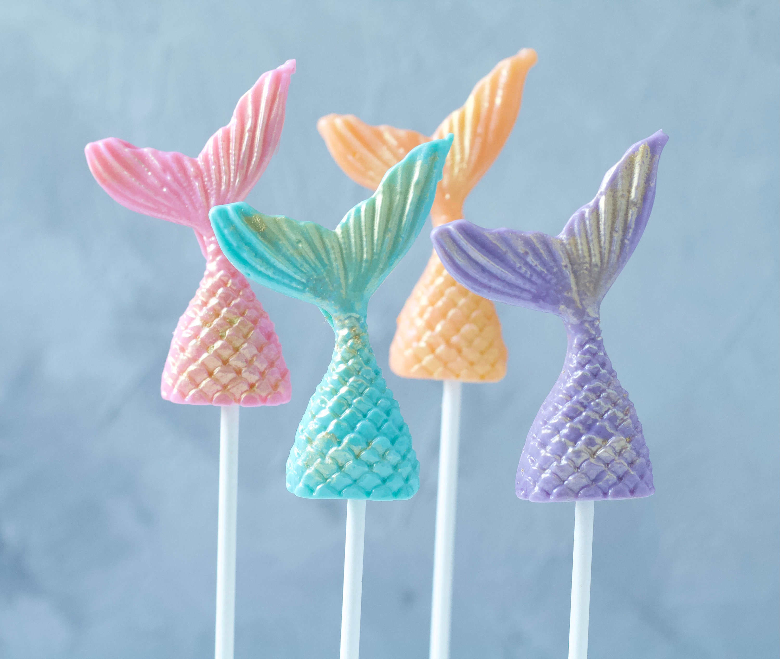Mermaid Tail Lollipops Fish Tails Mermaid Lovers Gift | Etsy